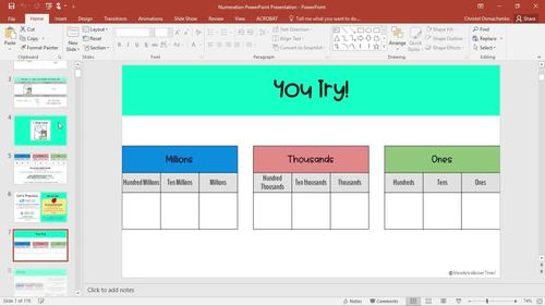 Numeration Lessons-PowerPoint and Google Slides (Distance Learning)