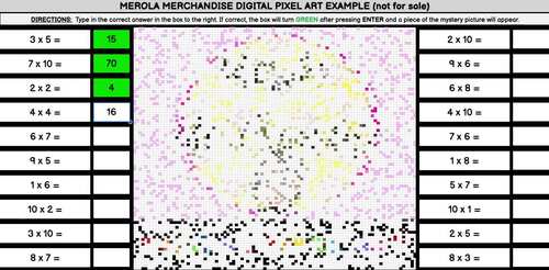 Dividing Fractions and Mixed Numbers Holiday Math Pixel Art | TPT