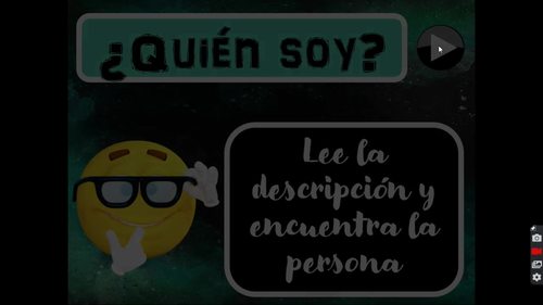 Who am I? Spanish vocabulary game in powerpoint. by Gamified Teachers