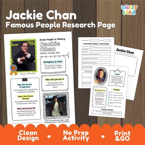 Jackie Chan Biography Research Pages | AAPI Heritage Month Action Stars ...