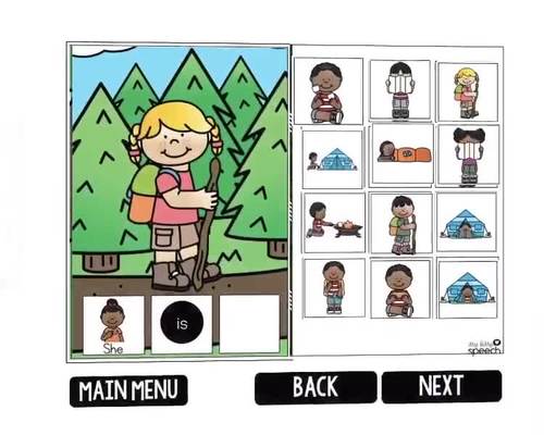 Camping Preschool Language Activities for Summer Speech Therapy (+BOOM ...