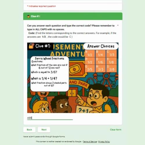 Amusement Park 3rd Grade End of Year Math Escape Room | Digital & Print ...