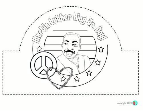 MLK Day HATS | COLOR CUT AND PASTE HAT ACTIVITY | MAKE HATS | TpT