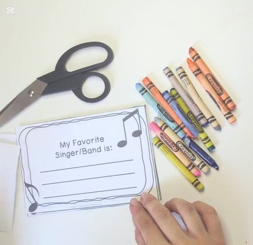 Back to School Music Activity – Editable All About Me Booklet for Music ...