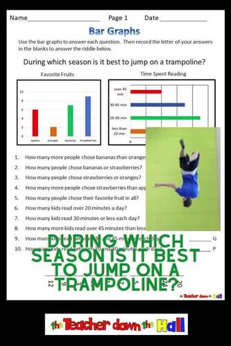 Data Analysis Worksheets w/ Riddles Self-grading Data Analysis Activities