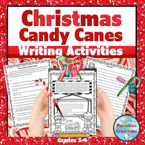 History and Facts about Candy Canes with Writing Prompts Activities