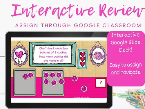 3rd Grade Digital Valentine's Math Escape Room Google Slides No-Prep Game