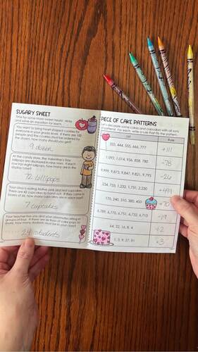 3rd Grade Mini Math Project Math Test Prep Algebraic Thinking Fractions ...