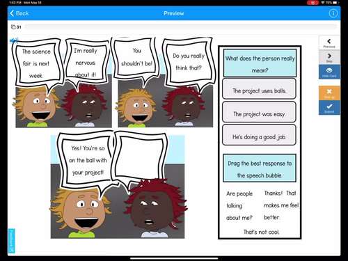 Idioms in Conversation Comics Boom Cards-Figurative Language Comic Strips