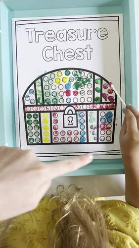 Pirate Themed Crafts Q Tip Painting Fine Motor Activity by Preschool ...