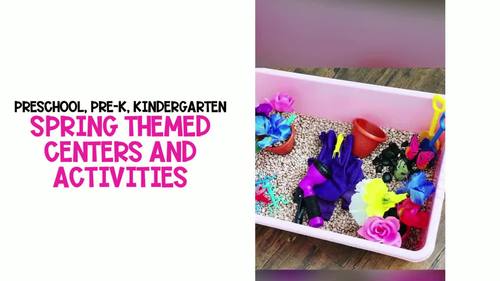 Spring Themed Centers and Activities for Preschool, Pre-K and Kindergarten