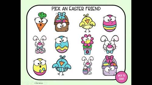 Easter Gross Motor Digital Game by Pink Oatmeal | TPT