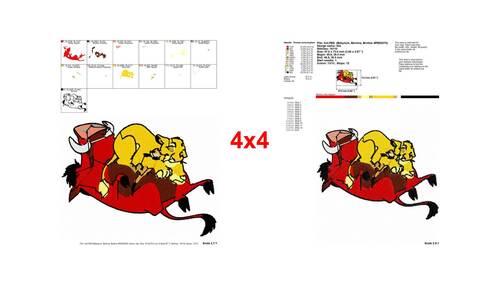 Disney Lion King Simba Nala Pumbaa Eating Bugs Circle Of Life Iconic ...