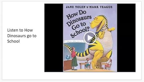How do Dinosaurs go to School Unit for Special Education PRINT AND DIGITAL