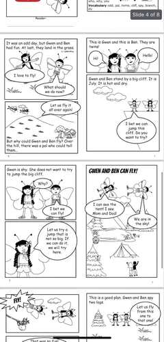 DECODABLE READER-/Y as a Vowel, Y says Ī / Gwen and Ben Try to Fly ...