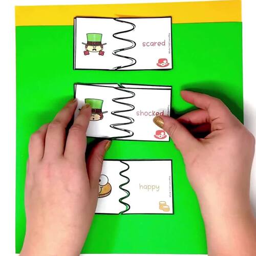St Patrick's Day Counseling Activities Emotions Matching Game Feelings ...