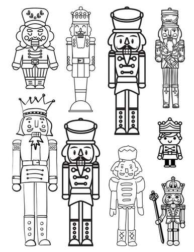 The Nutcracker Coloring Pages by Ervins Music Room | TPT