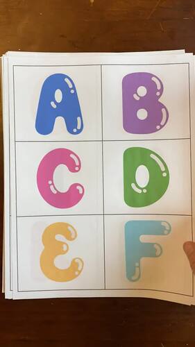 ABC Alphabet Scavenger Hunt Letter Recognition, Uppercase Lowercase Tracing