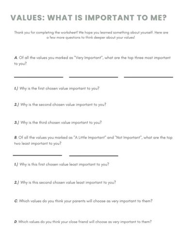 Core Values Workbook for Kids | Printable Gratitude and Kindness Activities