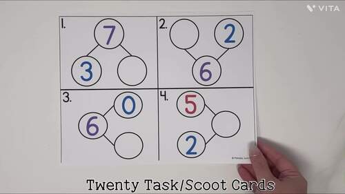 Number Partners of 6 and 7 Fact Families Addition Number Bonds Task ...
