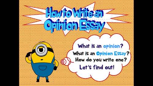 How to Write an Opinion Essay PPT Grades 3 - 6 by Fun Learning for All