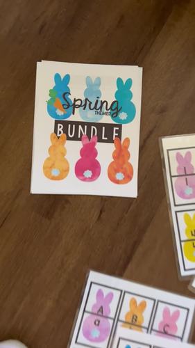 Spring Math and Literacy Centers for Preschool, Pre-K, Kindergarten