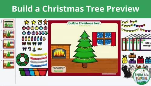 Build a Christmas Tree - Google Slides Activity Digital Christmas Card ...