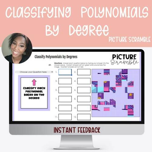 Classifying Polynomials by Degrees Picture Scramble by Beyond the Math