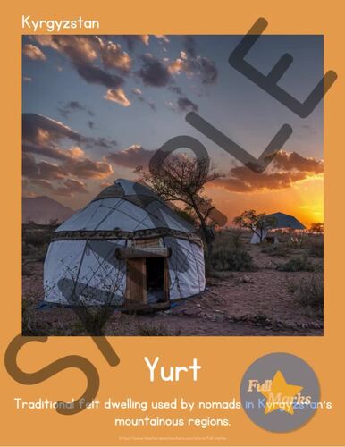 Kyrgyzstan Real Photo Posters, Boho Culture Class Decor Central Asia ...