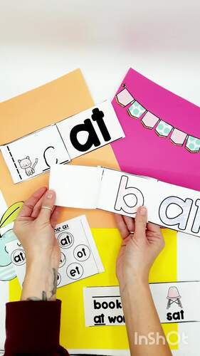 CVC Word Family Activities AT Word Family Kindergarten 1st Grade