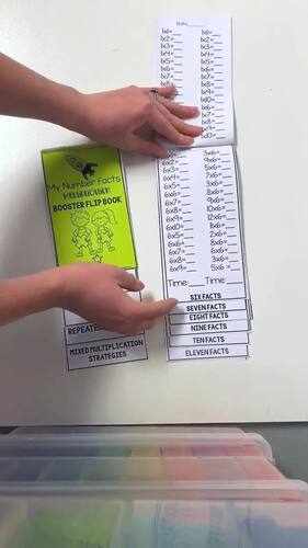 MULTIPLICATION BOOSTER FLIP BOOK - MULTIPLICATION FACTS by The Young ...