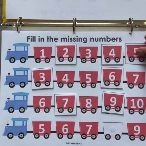 Math Preschool Learning Binder, Numbers Busy Book, Quiet Book, PreK Math