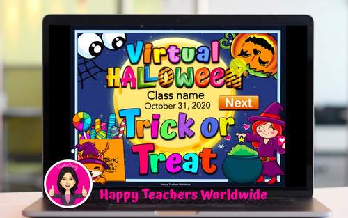 Virtual Halloween Trick or Treat Powerpoint game by Happy Teachers ...