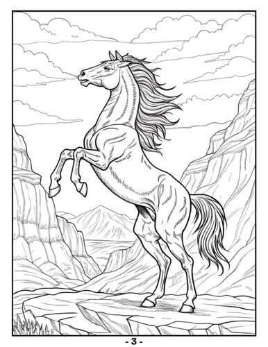 saddlebred coloring pages