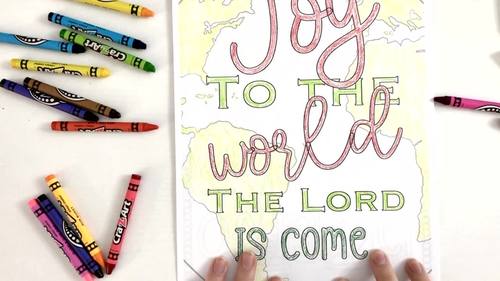 Christmas Song Coloring Sheets for Sacred Christmas Carols | TPT