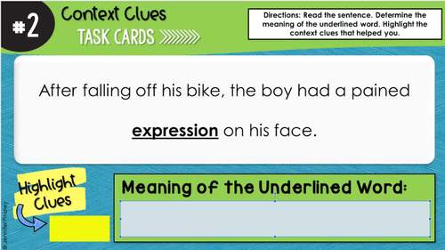 Digital Grammar Activities - Context Clues (L.5.4A) by Jennifer Findley