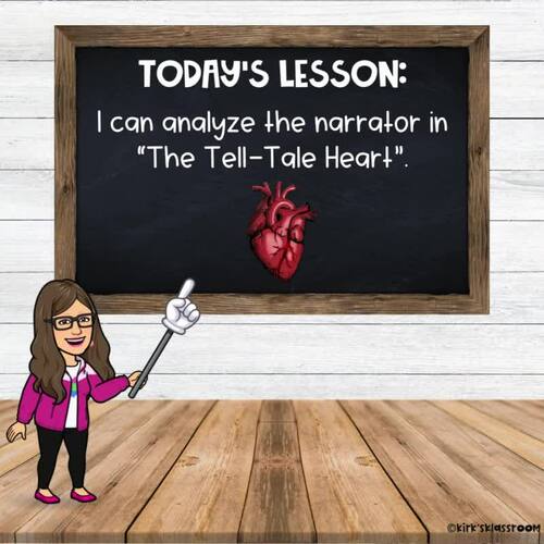 THE TELL-TALE HEART_CHARACTERIZATION LESSON by Kirk's Klassroom | TPT