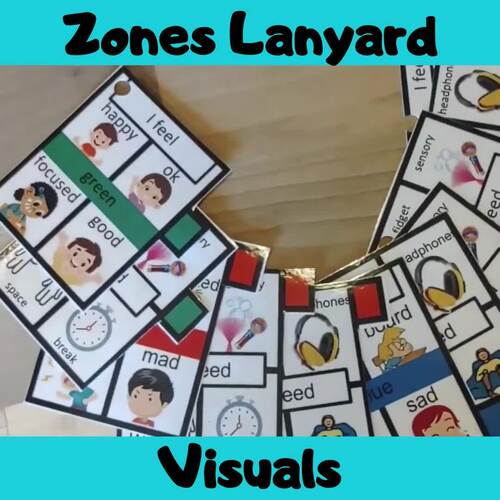 Emotions and Strategies Lanyard Visuals for Special Education Teachers