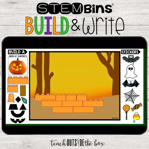 STEM Bins® Build & Write (OCTOBER) - Halloween STEM Activities | TpT