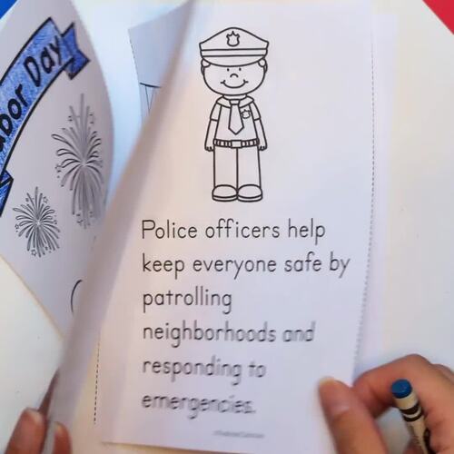 Labor Day Activity | Reading | Kindergarten | First Grade | TPT