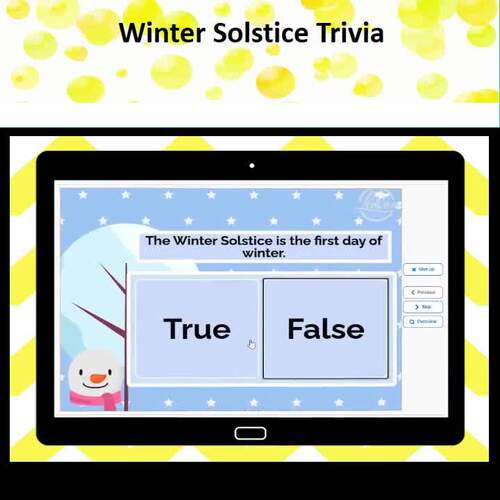 Winter Solstice Trivia Boom Cards by Limes and Lemons | TPT