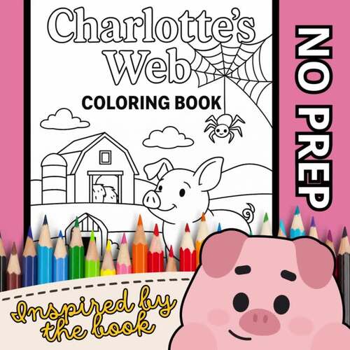 Charlotte’s Web Coloring Pages | Printable Literature Activities for ...