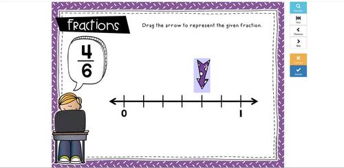 Identifying Fractions on the Number Line 3rd Grade Fractions Practice ...