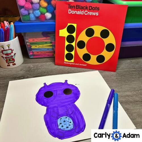 Ten Black Dots Pre-K International Dot Day Counting Activity | TPT