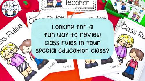 Adapted Books for Special Education: Class Rules & Expectations - Back ...
