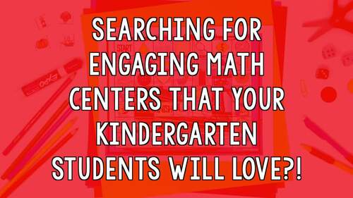 Kindergarten Thanksgiving Math Centers | Counting & Number Sense ...