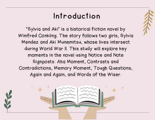Sylvia and Aki by Winifred Conkling Novel Study - Exploring Themes and ...