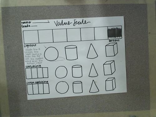 Value Scale Worksheet Demo Video by Pineapple Magnolia Arts | TPT