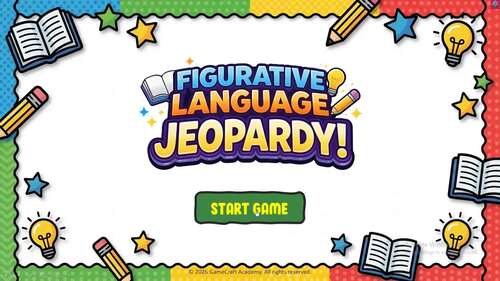 Figurative Language Jeopardy Game – Classroom ELA Review | Grades 3–5
