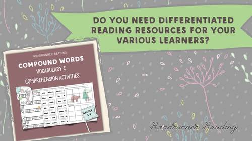 Compound Words Fluency Passages Vocabulary & Comprehension Activities